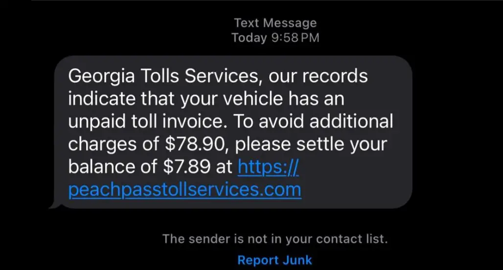 Peachpasstollservices.com Scam – Fake Georgia Toll Services Unpaid Toll ...