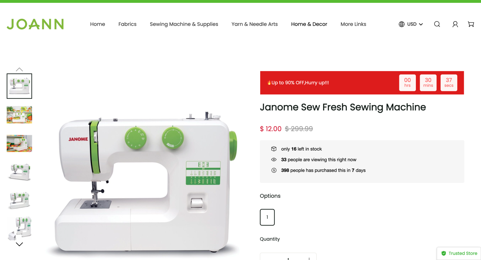JOANN Store Closing Scam on Social Media – Fake 90% Off Clearance – Infoquu