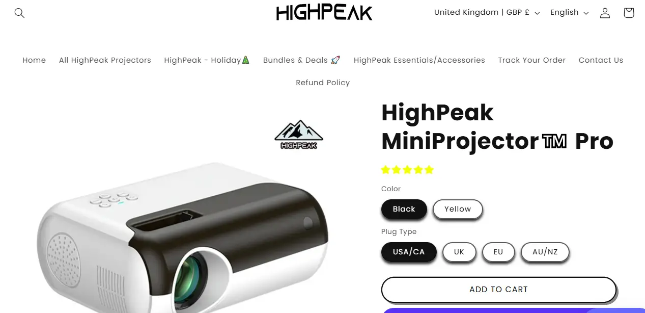 High Peak Mini Projector User Experience – Infoquu