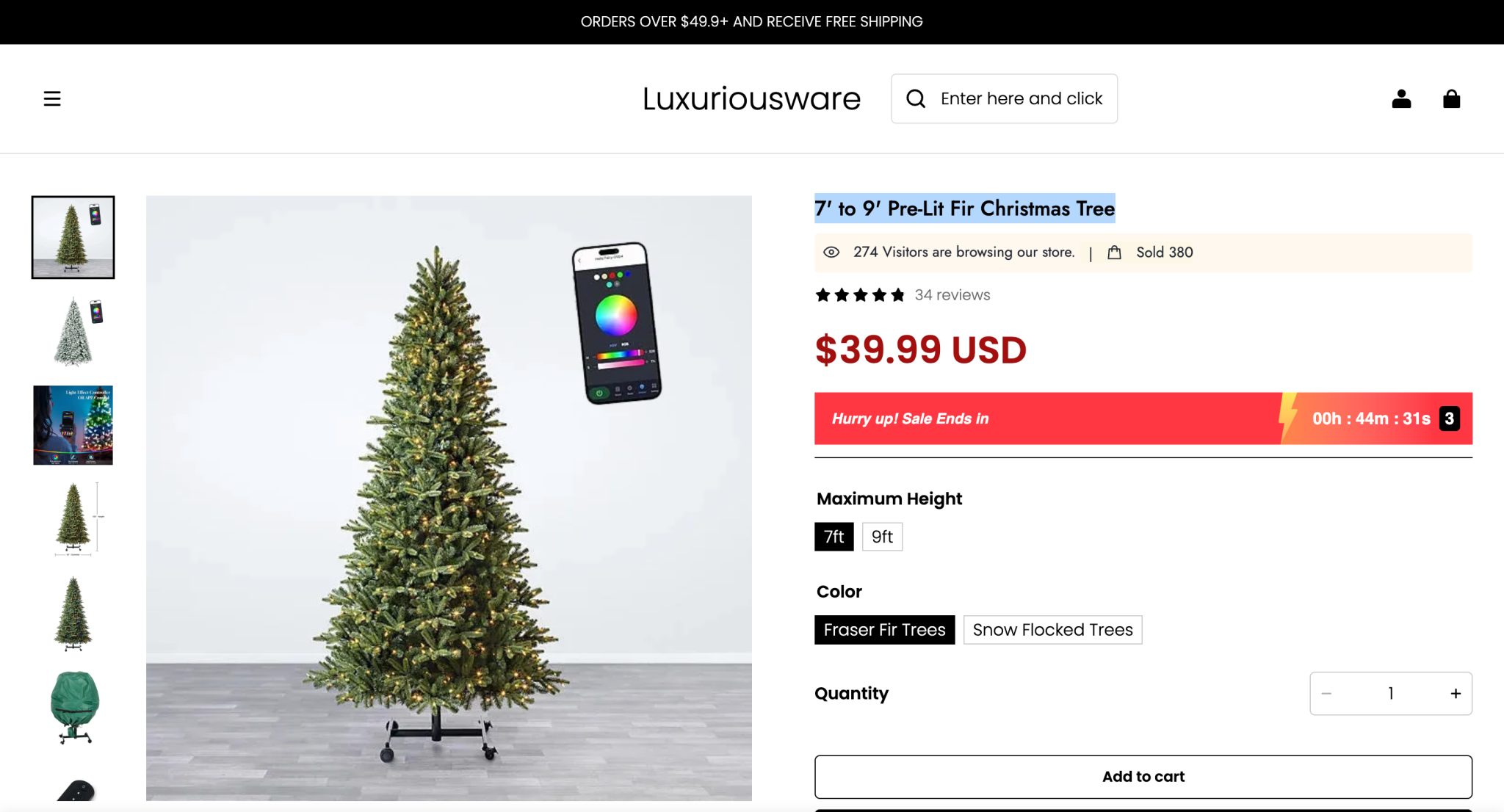 Beware The Luxuriousware Scam Christmas Tree for $39 – Infoquu