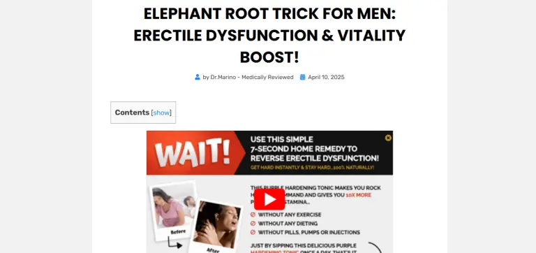 Elephant Root Trick for Men: Why You Should Avoid This “Miracle” Cure ...