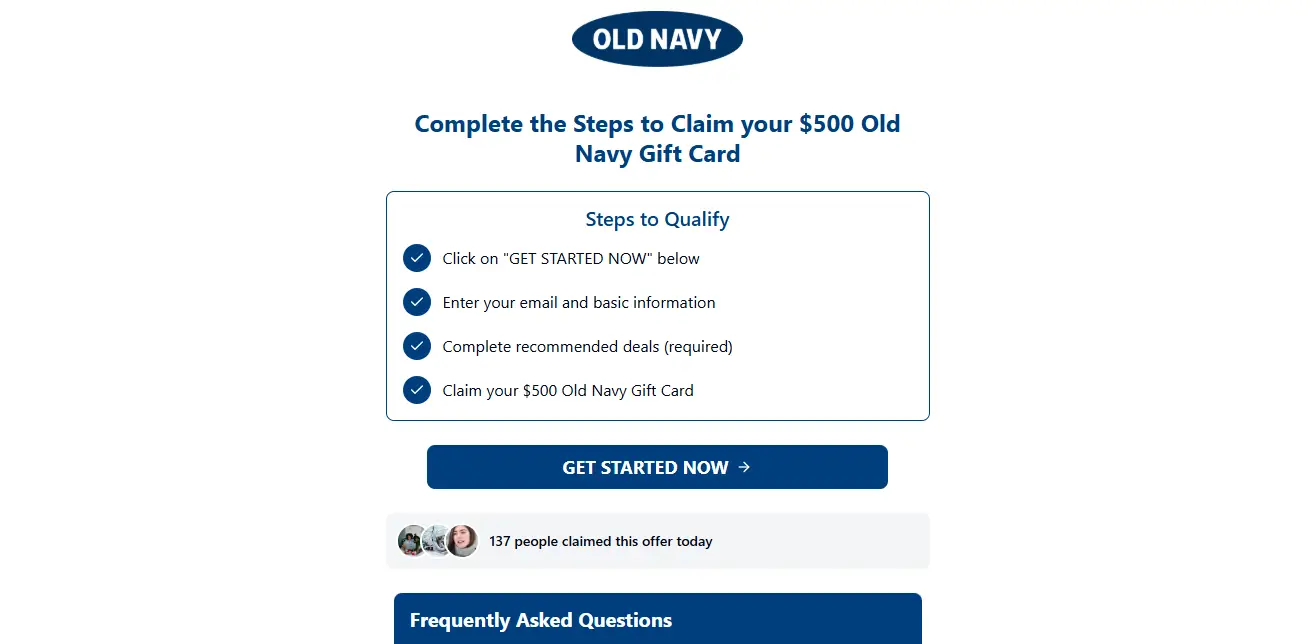 Navyreview.com Review: $500 Old Navy Gift Card Scam – Beware! – Infoquu